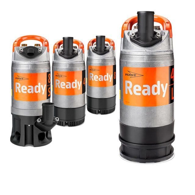 Flygt Pumps | FLYGT READY 8 Kompakt ve Hafif Çamur Drenaj Pompası ...